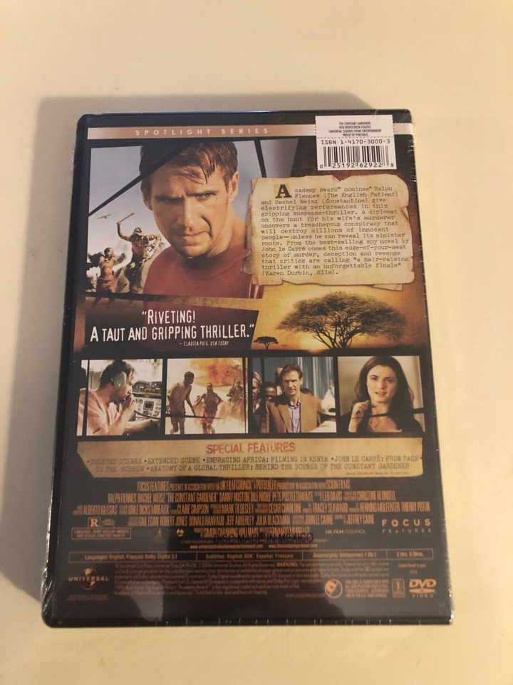 The Constant Gardener- DVD- New- Sealed- Ray Fines- Rachel Weisz | eBay