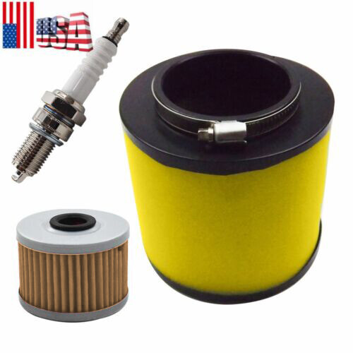 Air Oil Filter Spark Plug Tune Up Kit For Honda Rancher 350 Foreman 400 ...