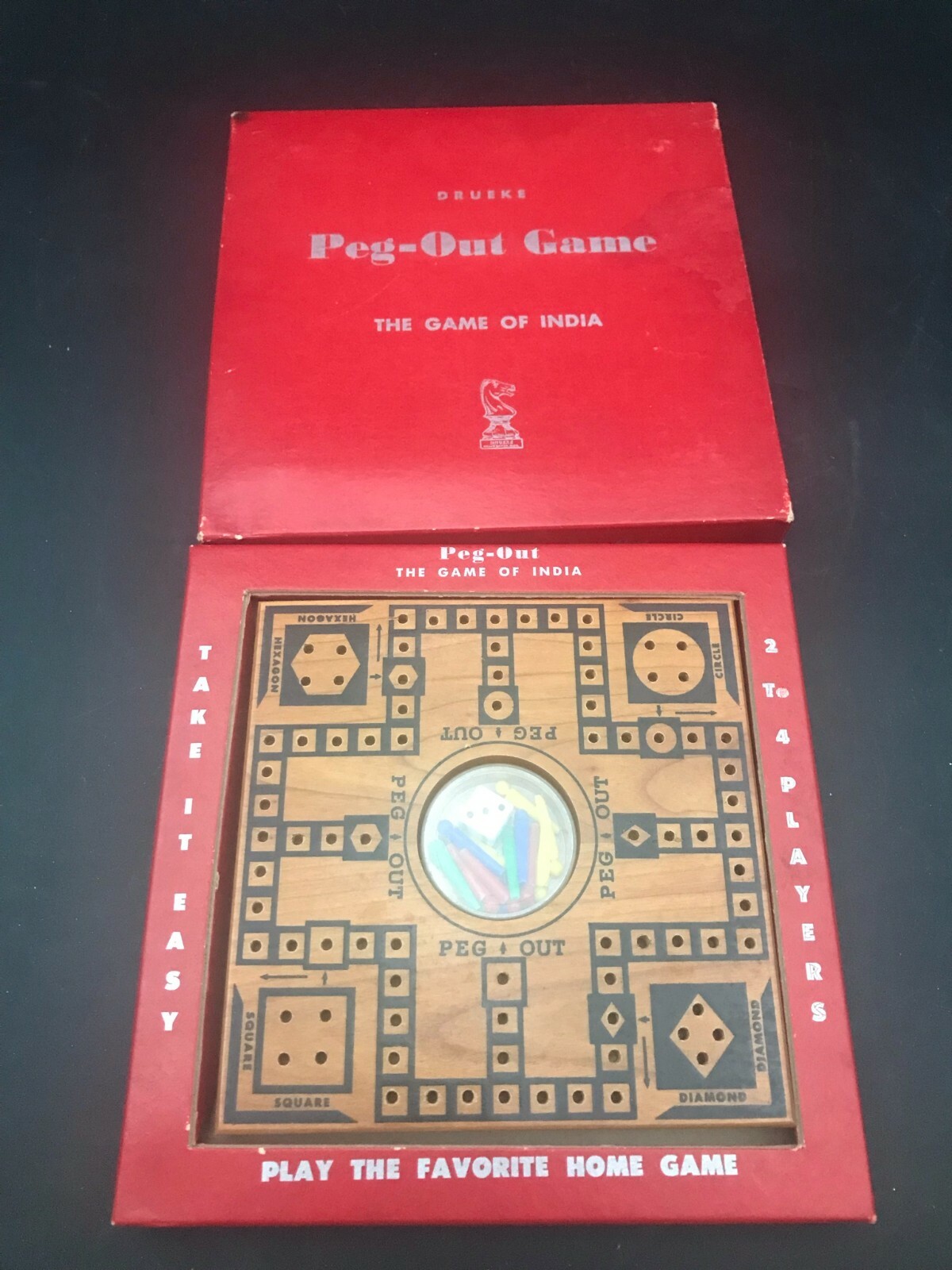 Vintage No. 556 Peg-Out Game from Drueke in Factory Box The Game of ...