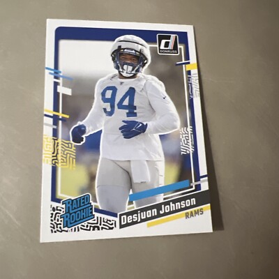 2023 Panini Donruss Desjuan Johnson Los Angeles Rams Rated Rookie ...