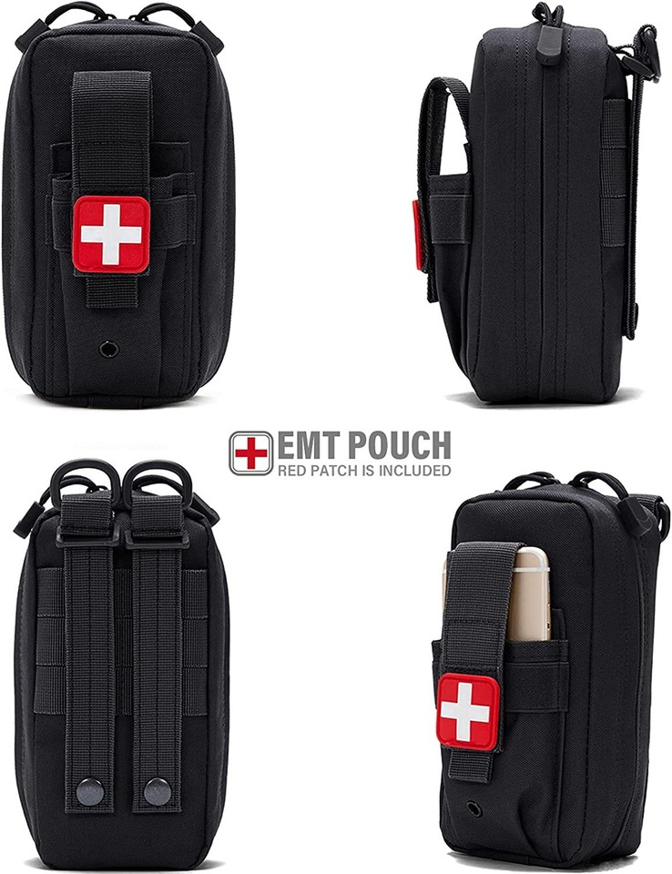 Tactical Emergency EMT Pouch Medical First Aid Kit Military EDC Molle ...