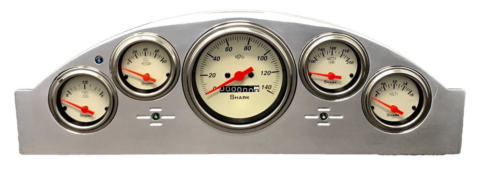 1957 Ford Car 5 Gauge Dash Panel Insert Cluster Set Billet Aluminum ...