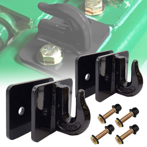 2pc 3/8" Bolt On Grab Chain Hooks For Skid Steer Loader Tractor Bucket ...