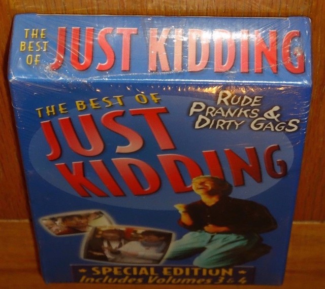 The Best of Just Kidding Rude Pranks and Dirty Gags Vol 3 & 4 VHS for ...