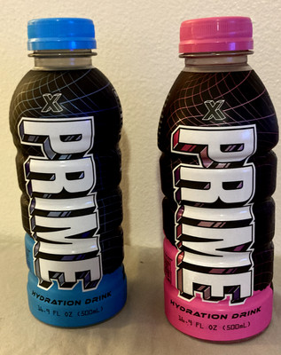NEW RELEASE PRIME X HYDRATION DRINK 2 PACK PINK & BLUE TREASURE HUNT ...