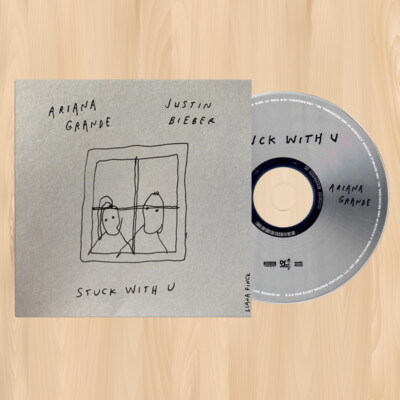 ARIANA GRANDE & JUSTIN BIEBER stuck with u CD SINGLE Alternate Cover ...