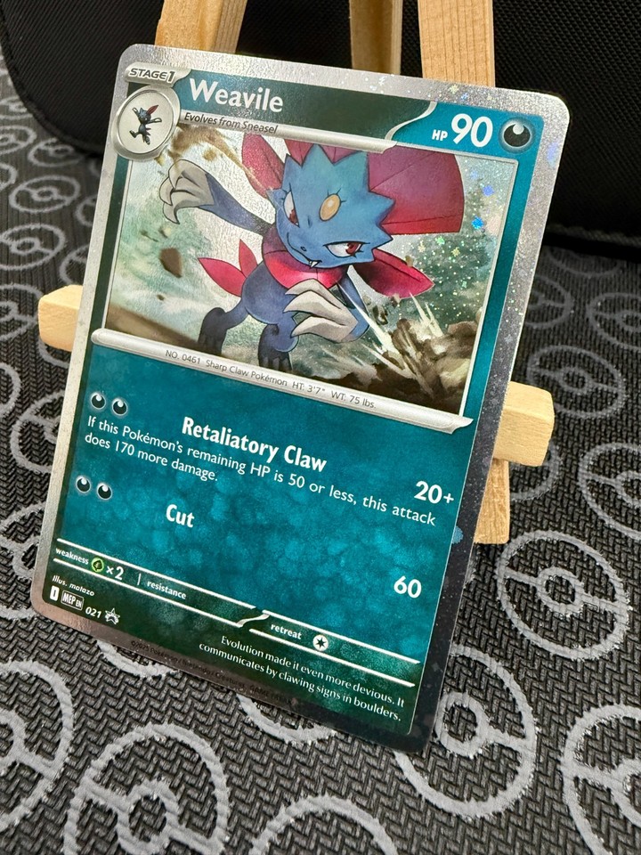 Weavile MEP 021 - Pokemon Mega Evolution - BLACK STAR PROMO - COSMOS ...
