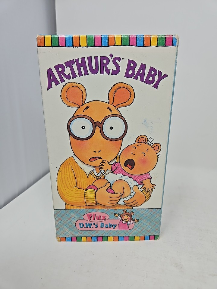 Arthur Arthur's Baby & D.W.'s Baby VHS 1997 PBS Kids Animated Video ...