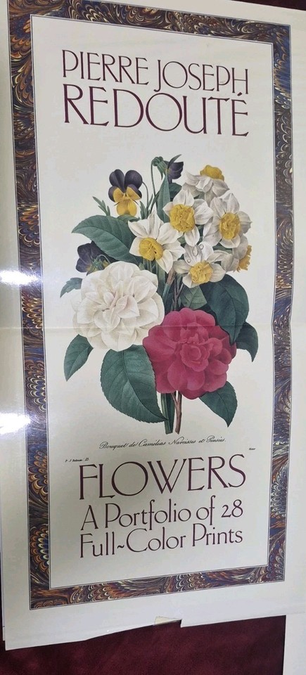Pierre Joseph Redouté Botanical Flowers Portfolio Of 28 Full Color ...