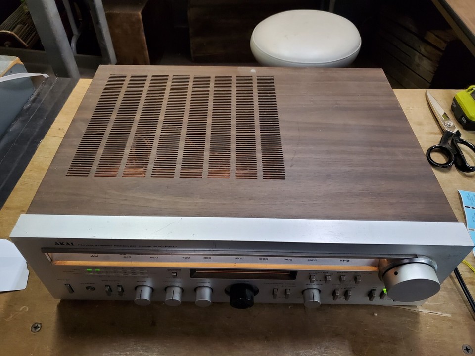 Vintage Akai AA-R50 AM/FM Stereo Receiver, Silver Face, For Parts or ...