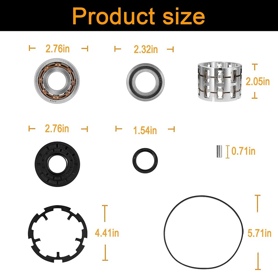 For Polaris Ranger RZR 570/800/900 Front Diff Rebuild Kit Sprague ...