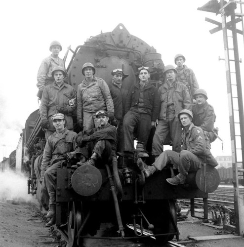 WW2 WWII Photo World War Two / US Military Railroad France 1944 Railway ...