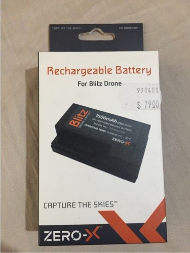 Genuine Official ZERO-X Rechargeable Battery for Blitz Drone (1500 mAh ...
