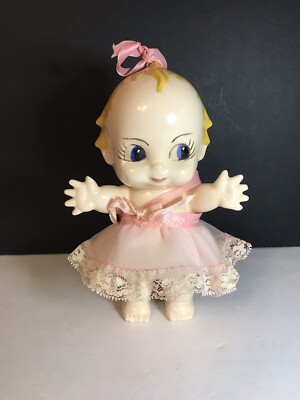Vintage Kewpie Doll in Pink with Blonde Hair - Stamped 1982 LS | eBay