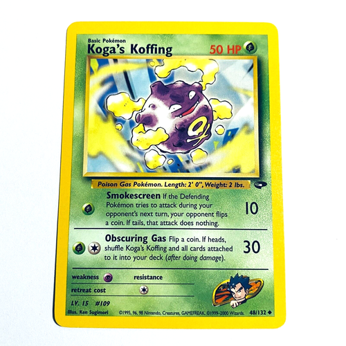 Koga's Koffing 48/132 Gym Challenge Unlimited Pokemon Card NM | eBay