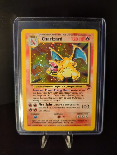Charizard 2nd Edition 4/130 Holo Pokémon Card 1999-2000 Wizards Base ...