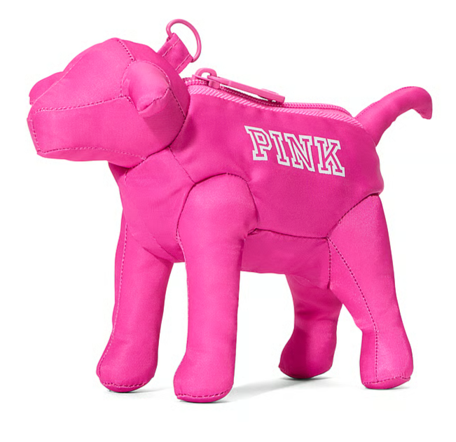 Victoria's Secret Pink 13.5" x 13.5" Puppy Dog Packable Nylon Tote Pink ...