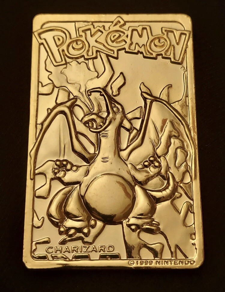 Pokemon Charizard 23K Gold Plated Trading Card With Case Protection ...