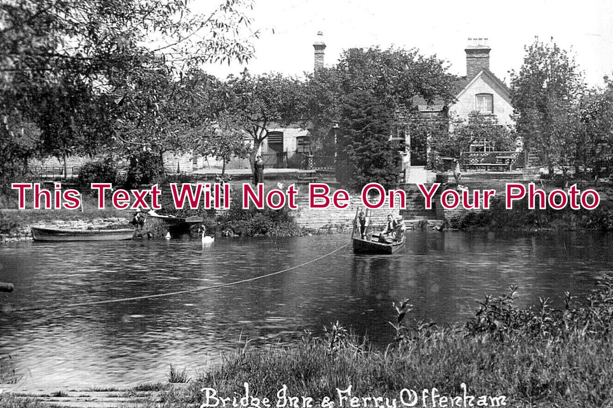 WO 1800 - The Bridge Inn Pub & Ferry, Offenham, Worcestershire c1926 | eBay
