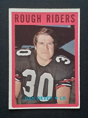 DAN DEVER 1972 O-PEE-CHEE CFL 72 NO 76 EX+ 51209 | eBay