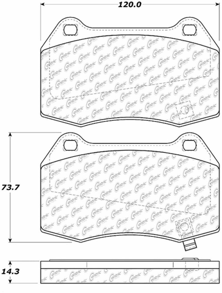 BRAND NEW CTEK FRONT BRAKE PADS 102.09600 / D960 FITS VEHICLES ON CHART ...