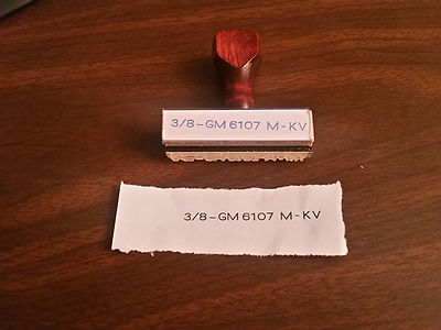 69 70 71 72 73 74 75 76 77 PCV HOSE INK STAMP exactly correct Corvette ...