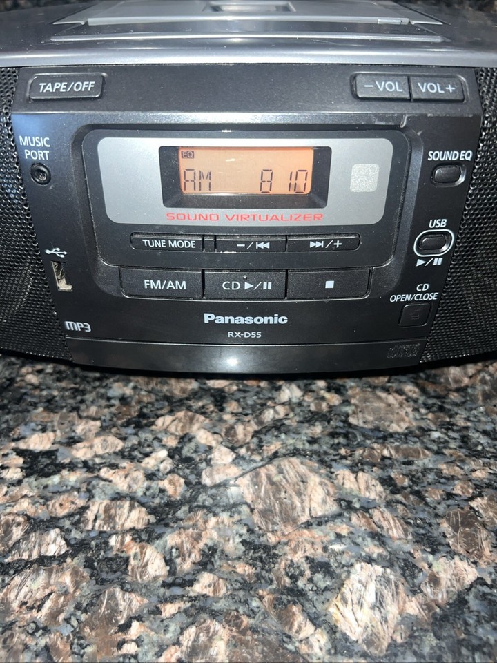 PANASONIC RX-D55 BOOMBOX CD Cassette USB MP3 AM/FM AUX NO REMOTE | eBay