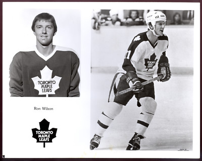 1977-78 NHL Toronto Maple Leafs TEAM issue B&W 8x10 PHOTO PICTURE Ron ...