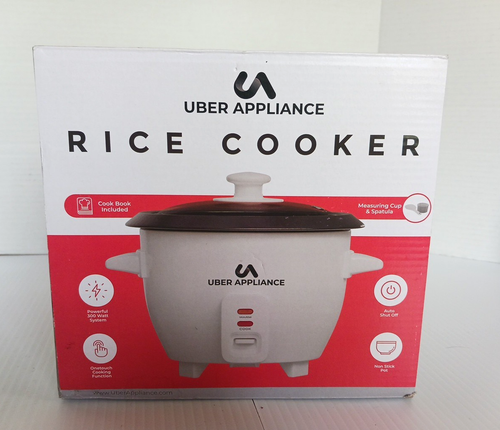 Uber Appliance Perfect Rice Cooker 6 Cup One Touch Cooking Function | eBay