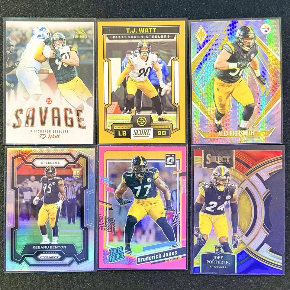 STEELERS 44 Card NFL Lot - Inserts, Rookies RC, Patch, Numbered (SEE ...