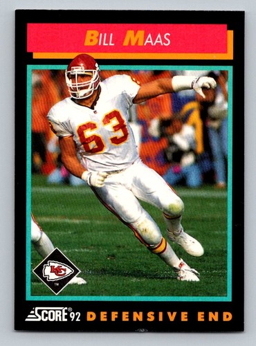 1992 Score Bill Maas #431 Kansas City Chiefs | eBay