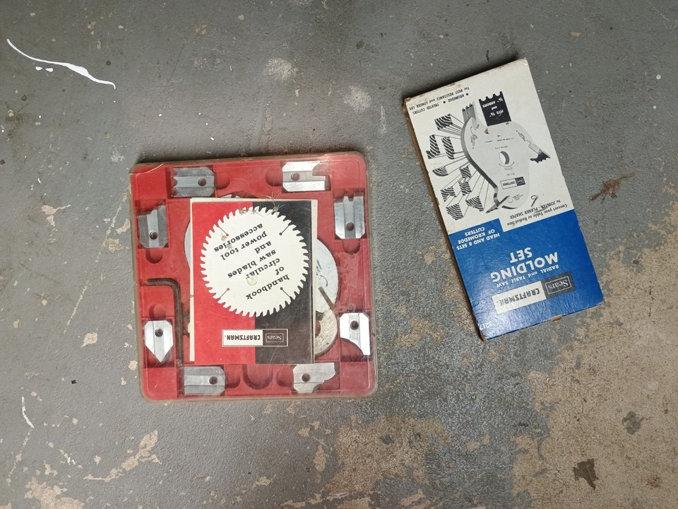 SEARS CRAFTSMAN MOLDING SET FOR RADIAL OR TABLE SAWS 9-3217 | eBay