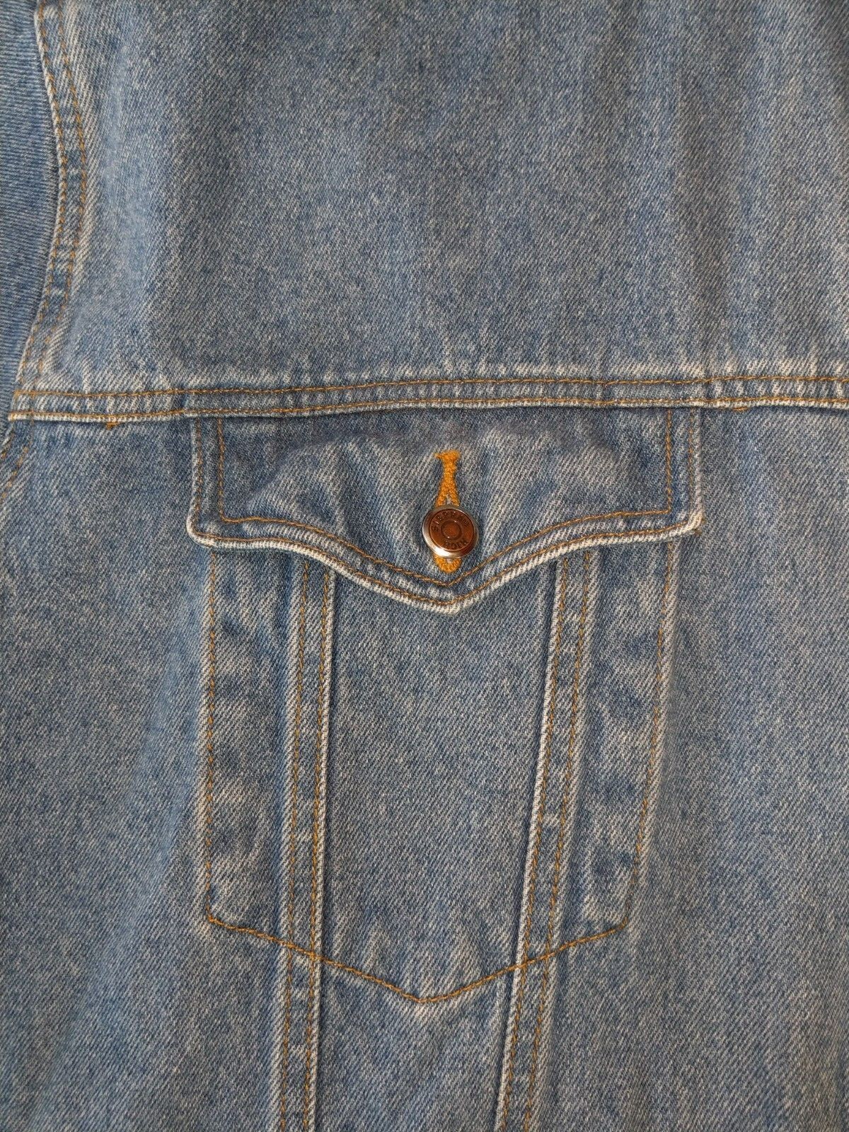 No Excuses Sexy Jeans Wear Tough Large Denim Jean Jacket Snaps Clasps ...