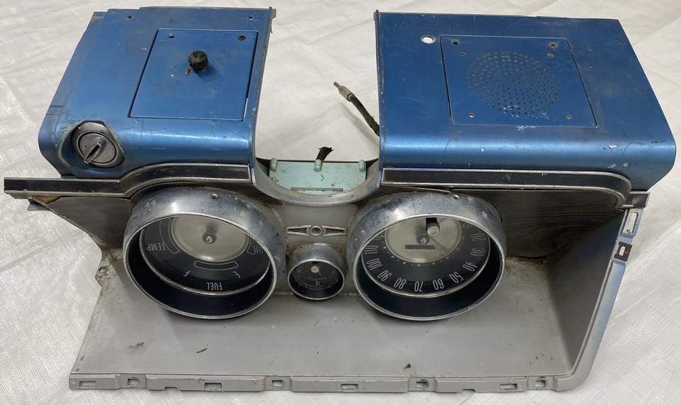 1963 1964 Buick Riviera Gauge Cluster Dash Bezel Woodgrain Trim ...