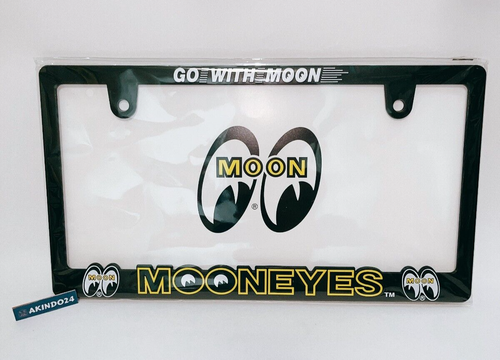 MOONEYES Raised MOON Logo License Plate Frame for Japanese License Plate Size 3D 2102627300001| eBay