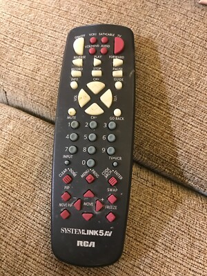 RCA Remote Control Systemlink 5 AV VCR TV DVD Satellite Cable CRK74EA3 ...