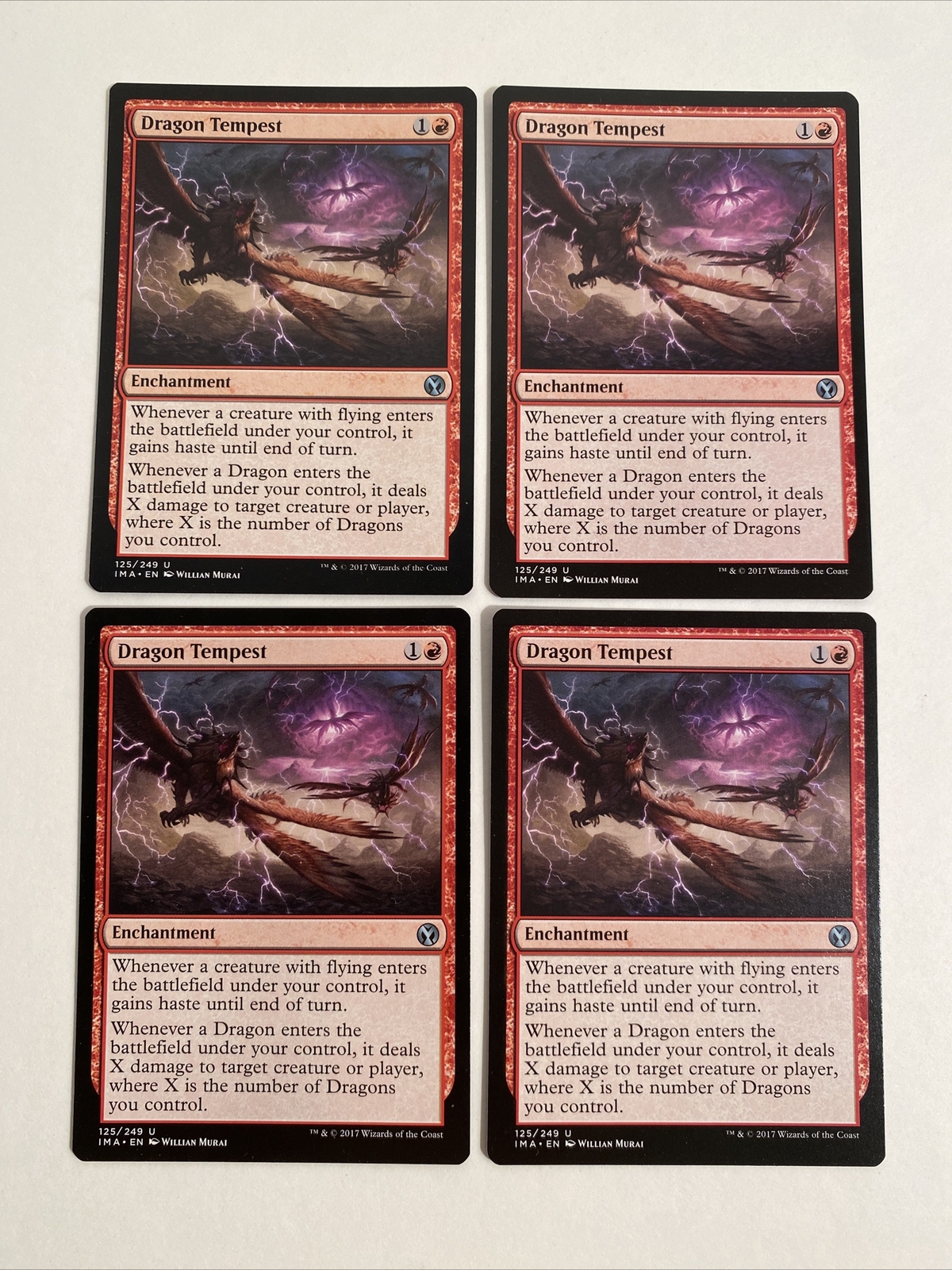 4x Dragon Tempest - MTG: Iconic Masters Mint Magic Cards | eBay