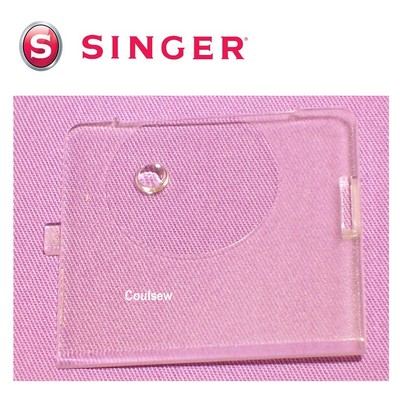 SINGER SEWING MACHINE SLIDE PLATE BOBBIN COVER CLEAR PLASTIC 6510 7312 ...