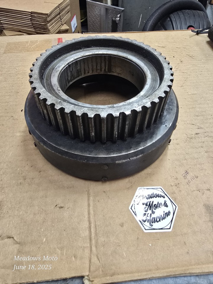 44 Tooth Belt Drive Harley Shovelhead Panhead Harley Clutch Hub 4 Speed ...