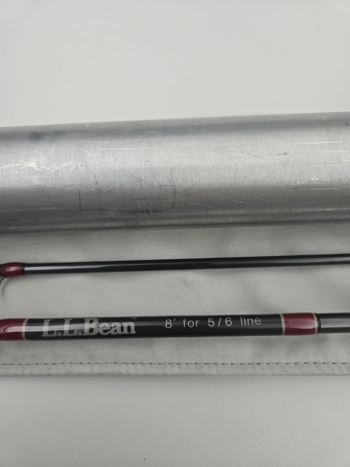 L.L. Bean 8' Fly Rod for 5/6 Line with Metal Tube & Rod Sock | eBay