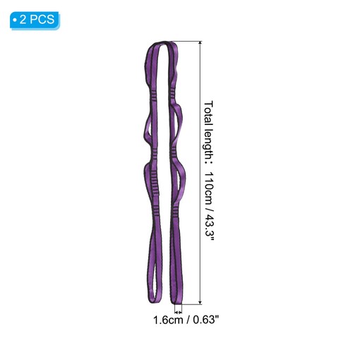 2Pcs Daisy Chain Straps Strong Climbing Strap Adjustable with 8 Loops ...