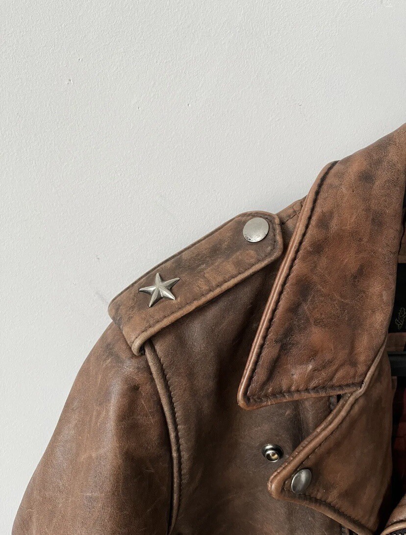 Rare Schott Perfecto Steer-hide Small Talon Zipper 51… - Gem