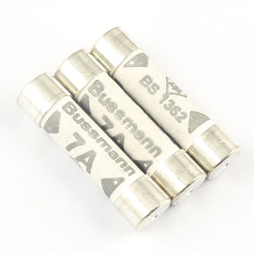 5Pcs Bussmann 6mm x 25mm 250V 7A BS1362 Ceramic Fuse RoHS | eBay UK