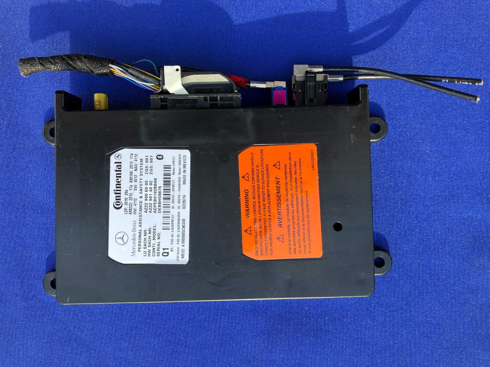 '12-20 Mercedes W205 C300 C250 E550 SL400 Communication Control Module ...