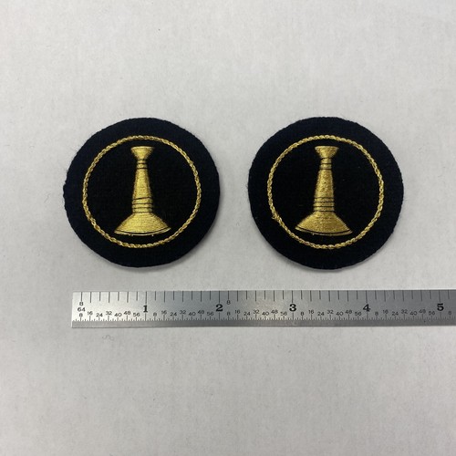 1 Bugle Lieutenant Fire Department Insignia - Hand Embroider -Gold On ...