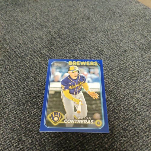 💥⚾💥2024 Topps Series 1 William Contreras Royal Blue - Milwaukee Brewers ...