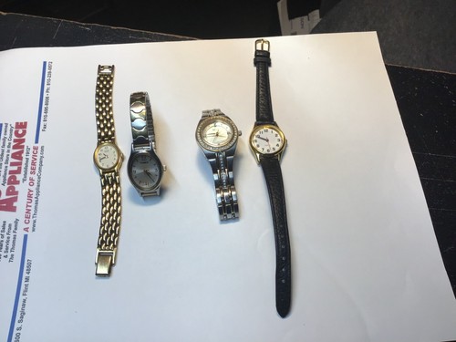 Lot Of 4 Wrist Watches for Parts or Repair, Not Working Watches | eBay