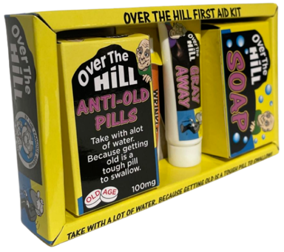 Over The Hill First Aid Survival Kit - Gag Prank Joke Novelty ...