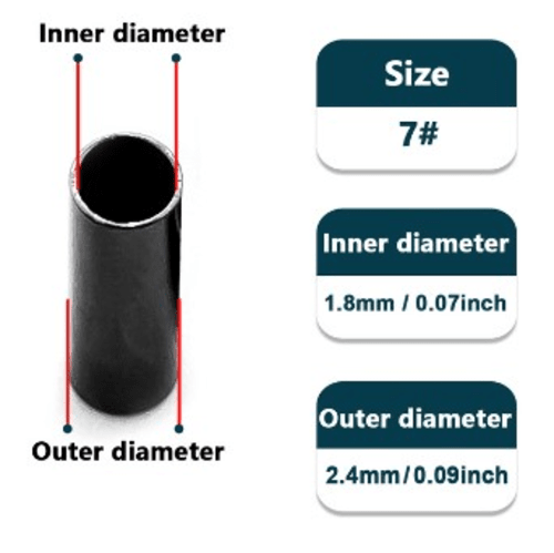 Fishing Crimps Tube Type 8mm Long Tackle Rig Crimp Pike Sea Trace ...