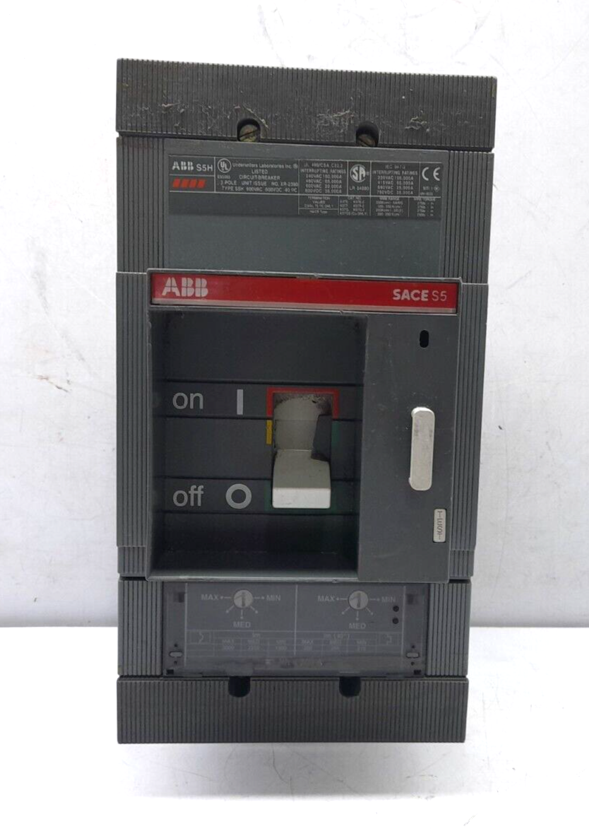 ABB SACE S5 S5H Circuit Breaker 300A 3P 600VAC 600VDC | eBay